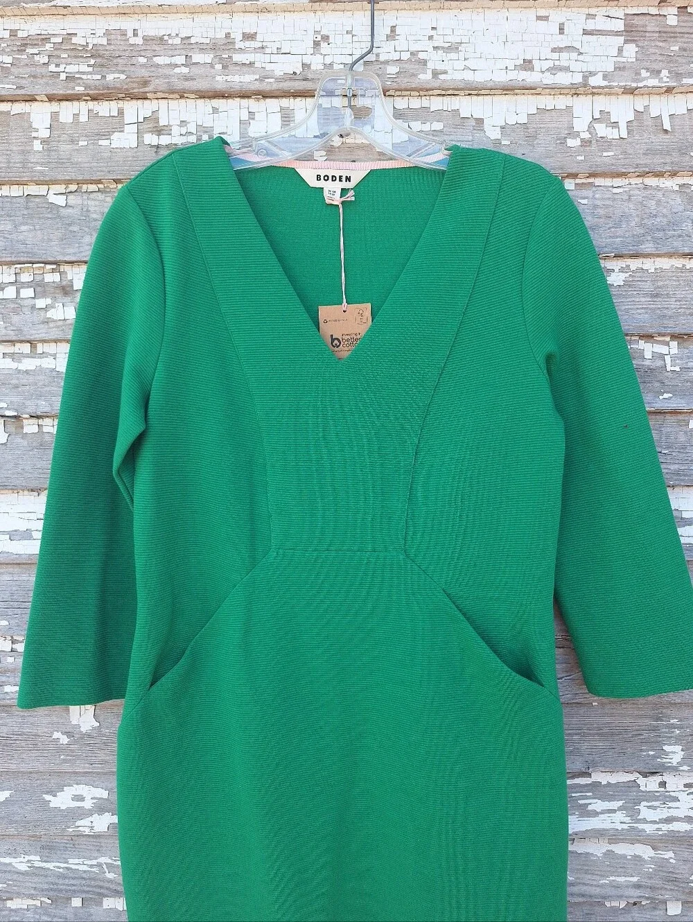 Boden | Dresses | New Boden Bronte Jersey Sheath Dress In Kelly Green ...